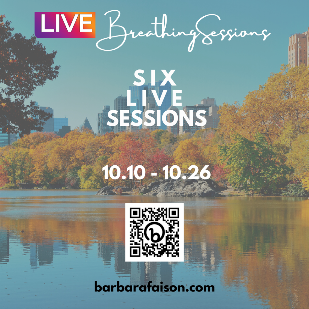 Live Breathing Sessions in October! - Barbara Faison l Mindfulness ...